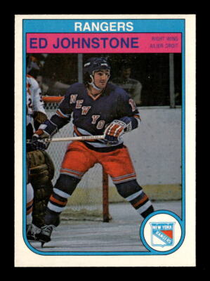 1982-83 O-Pee-Chee #226 Ed Johnstone New York Rangers NM Hockey Card ...
