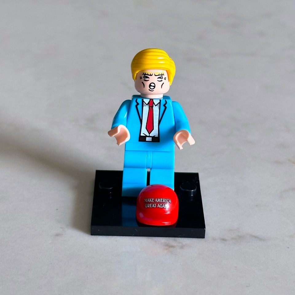 BRAND NEW President Donald Trump Lego Minifigure With MAGA Hat | eBay