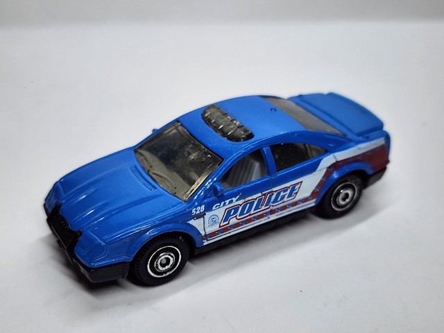 2011 Matchbox POLICE CAR - Bank Alarm Playset MB528 - Blue Car w/Open ...