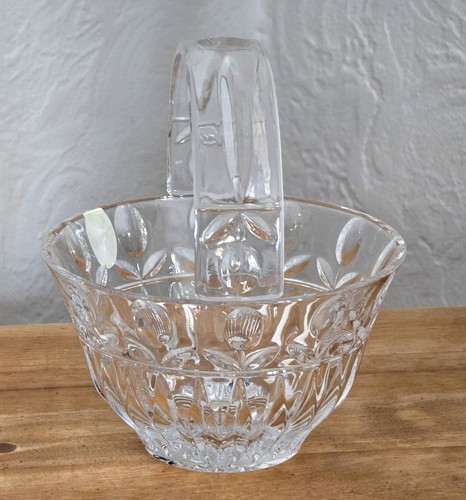 NIB Vintage Block Crystal TULIP GARDEN Handled Basket | eBay