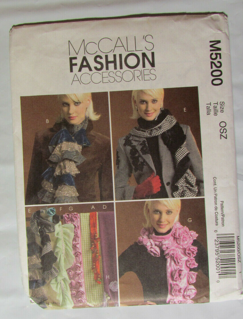 New McCall's Pattern 5200 Scarves Fashion Accessories | eBay