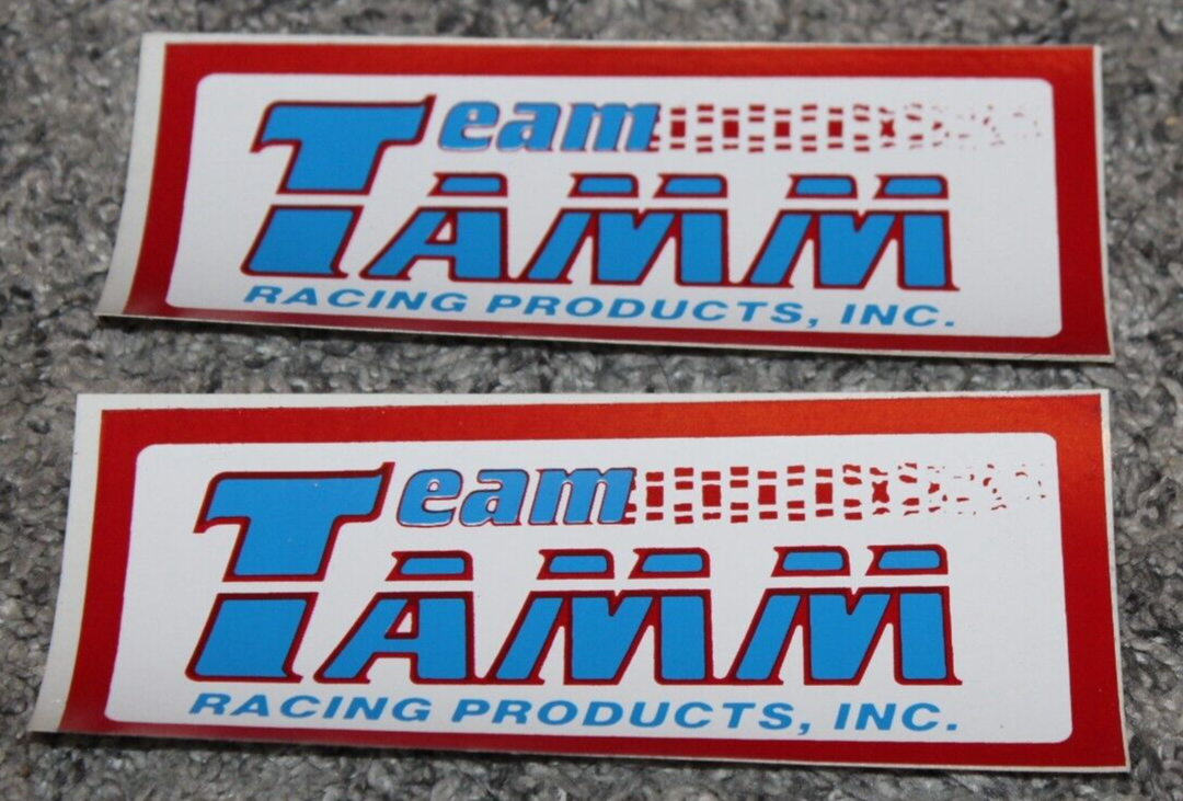 TEAM TAMM RACING PRODUCTS Sticker /Decal (lot of 2) | eBay
