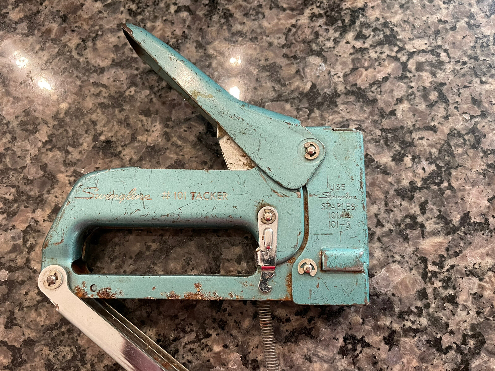 Swingline #101 Tacker Staple Gun Gray 101-4 101-5 Long Island USA Rare ...