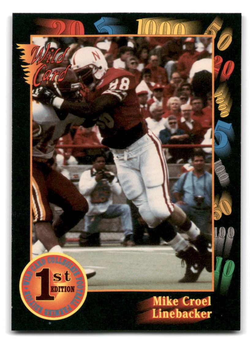 Mike Croel 1991 Wild Card Draft #88 Nebraska Cornhuskers FOOTBALL | eBay