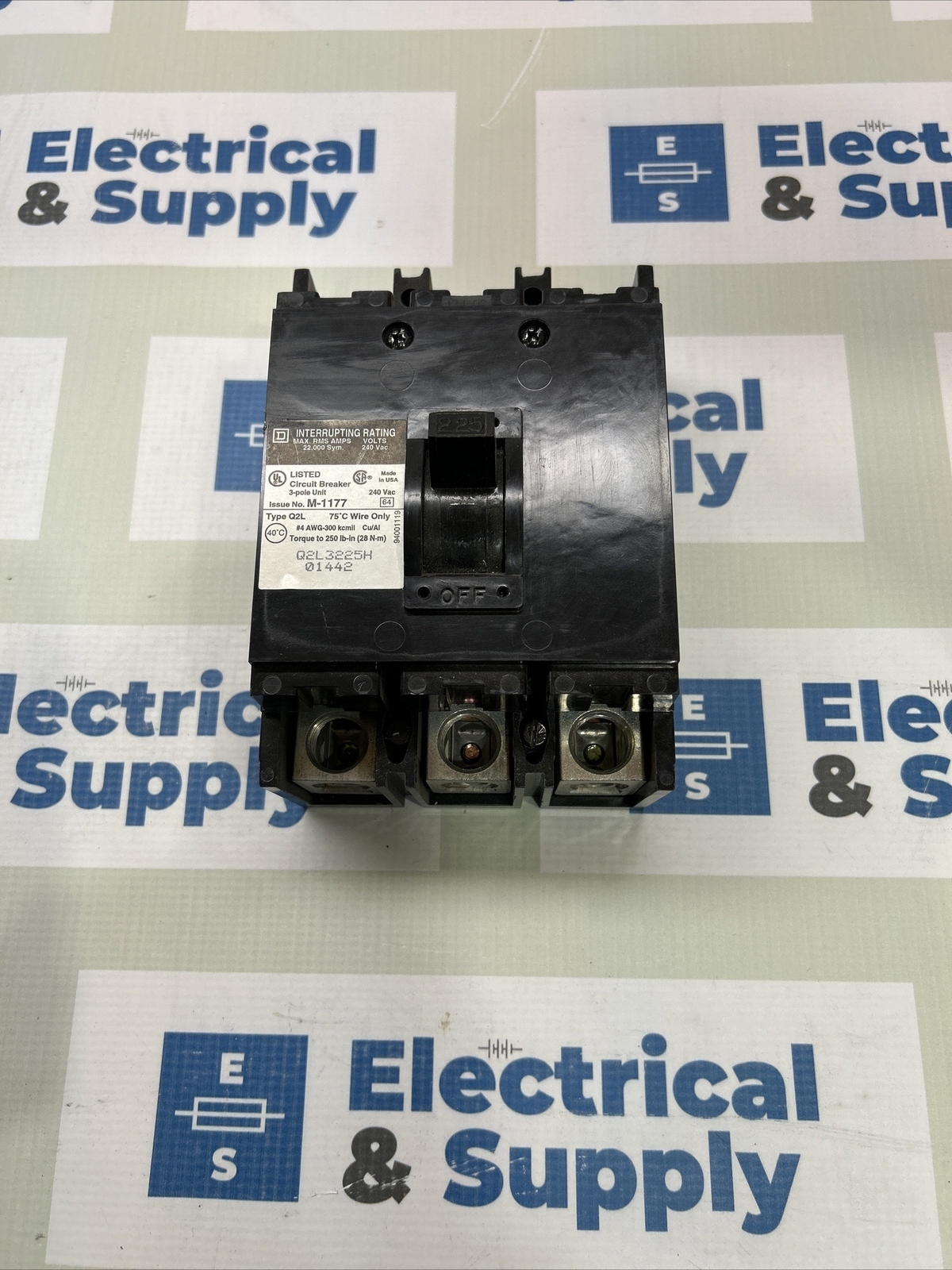 Q2L3225H Square D Type Q2L 3-Pole 3-PH 240VAC 225A Molded Case Circuit ...