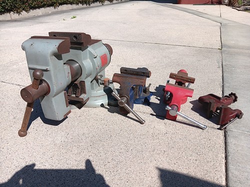 360⁰ SWIVEL HEAD 85 LB Multi Purpose Bench Vise 120 mm PIPE VICE DUAL ...