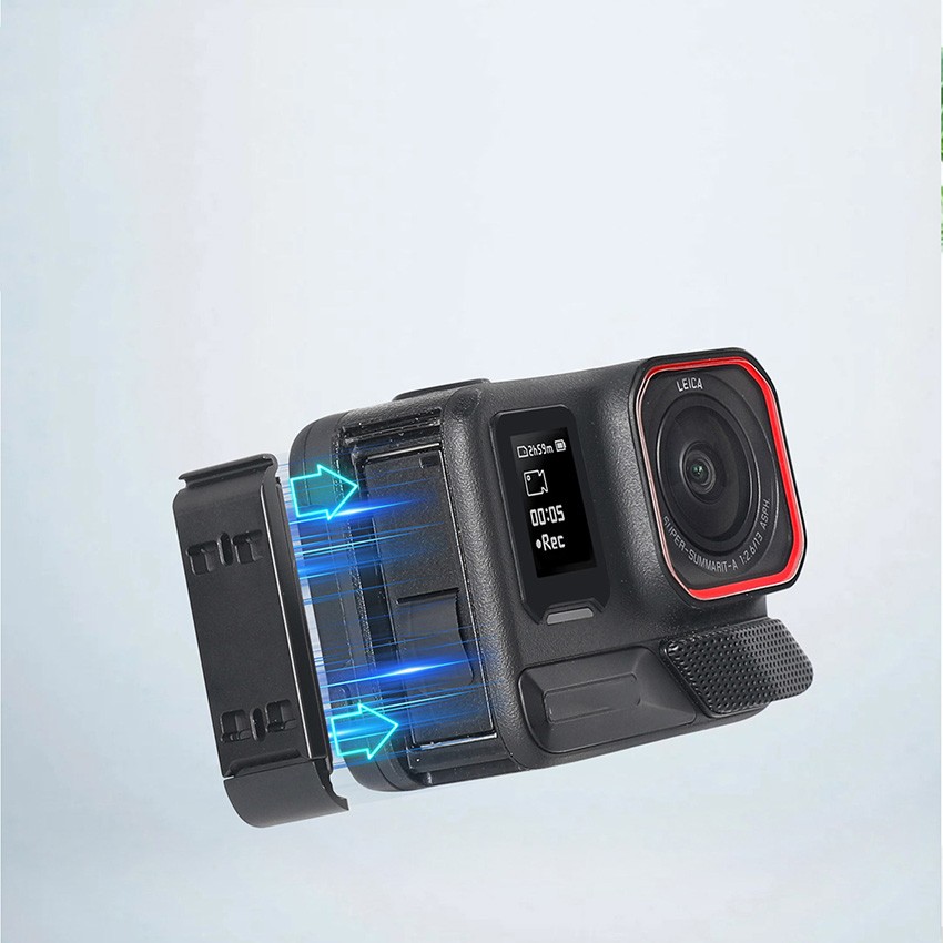 For Insta360 Ace Pro 2 Camera Aluminum Alloy Side Cover Metal Battery ...