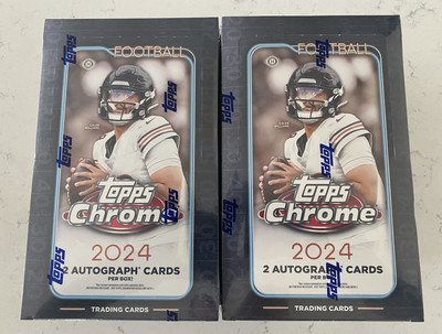 2024 TOPPS CHROME NFL FOOTBALL HOBBY BOX - BRAND NEW | eBay