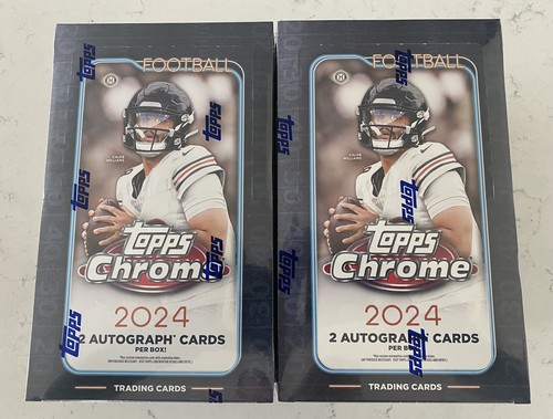 2024 TOPPS CHROME NFL FOOTBALL HOBBY BOX - BRAND NEW | eBay