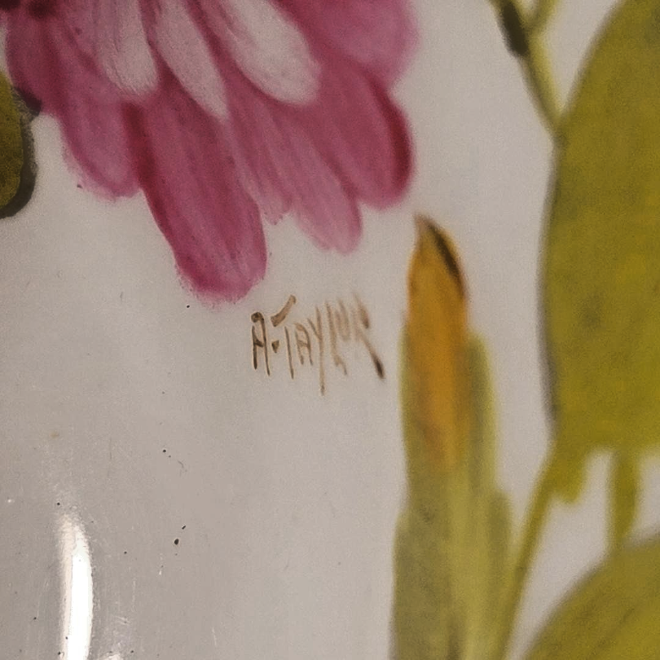 Vintage Foley bone china Tea and Saucer Signed A Taylor England 1930's ...