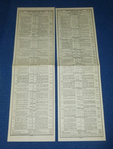 Pair of Kansas City Union Station Employee Timetables July 1951 ...