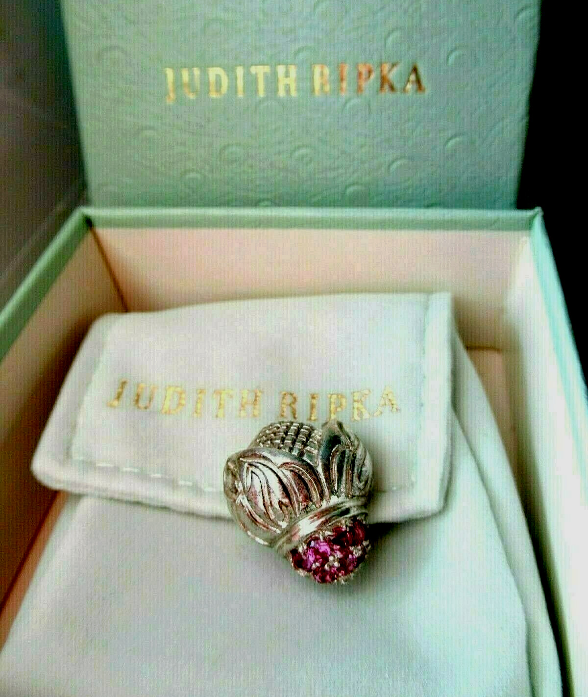 Judith Ripka Sterling Silver Purple Amethyst Lady Bug… - Gem