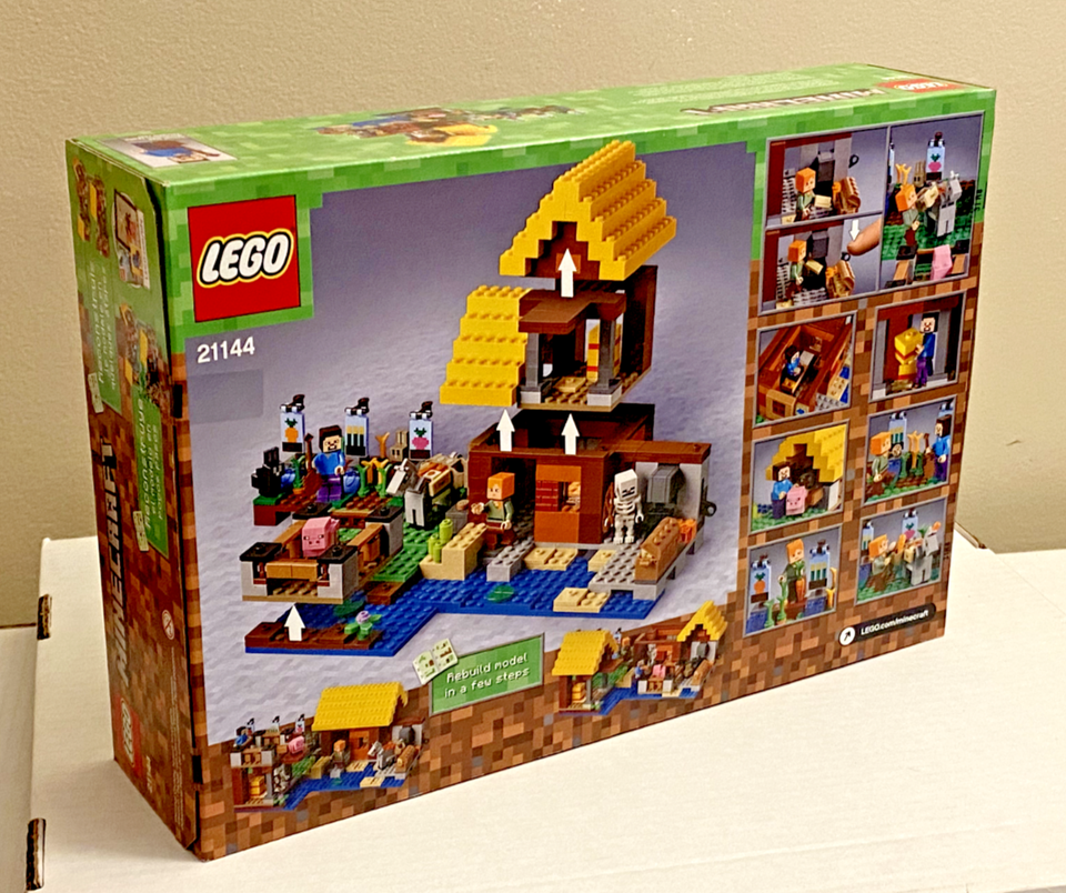 LEGO Minecraft 21144 The Farm Cottage RETIRED RARE MINIFIGS NEW Factory ...