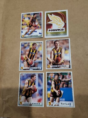 1999 Select AFL Stickers Hawthorn Hawks (6) | eBay