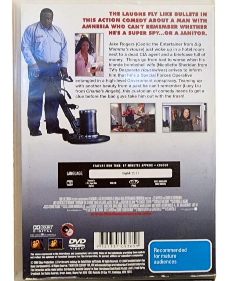 DVD - Code Name: The Cleaner - Cedric the entertainer & Nicolette ...