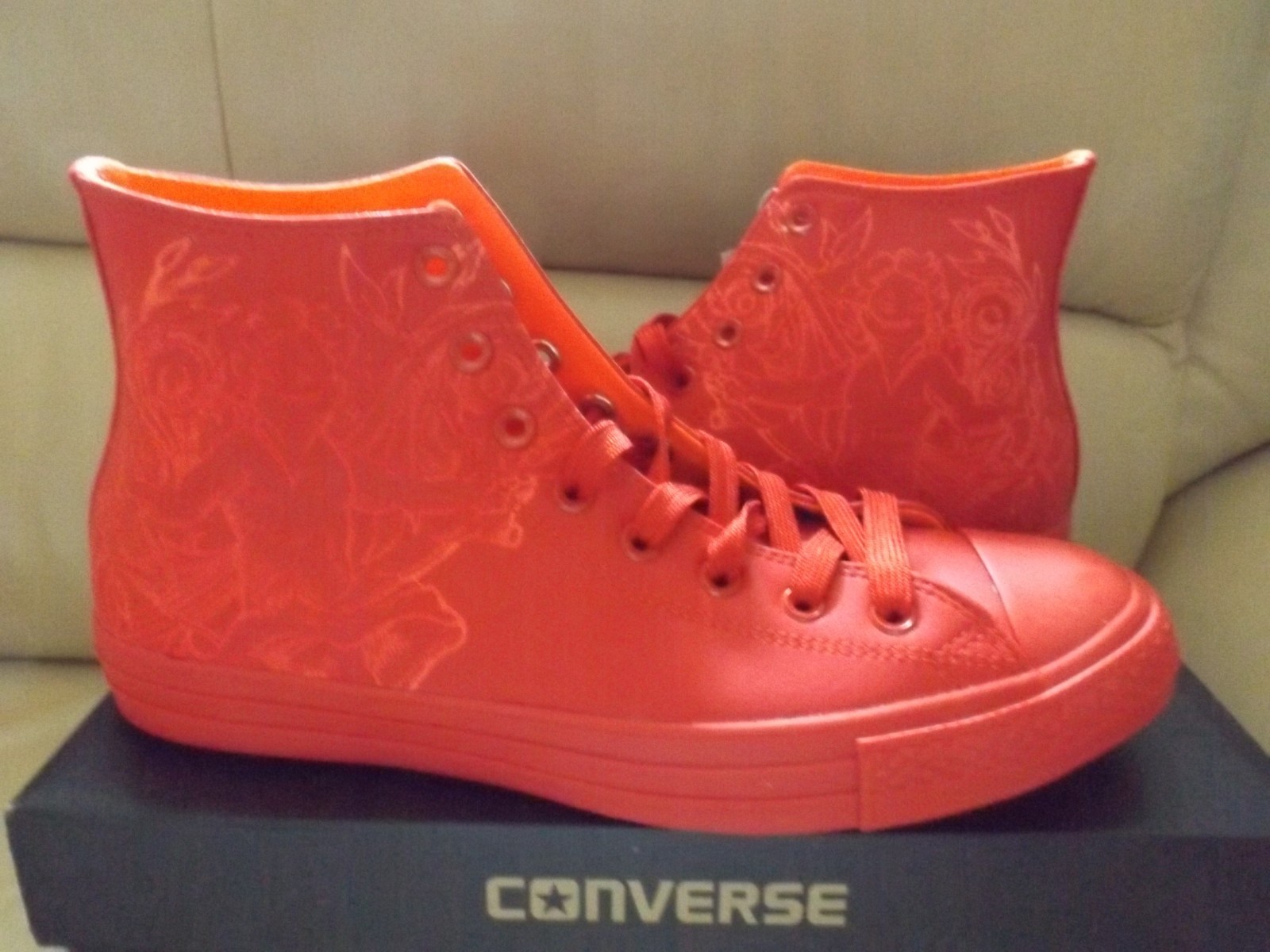 Converse CTAS Laser Tech Tuff High Men's Size 10 Shoes Casino/Lava NEW ...
