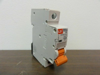 LS Breaker Model BKN-b, 6A Circuit Breaker - 1-Pole, 120/240 VAC, Type ...