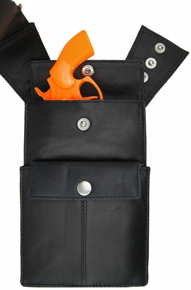 Genuine Leather Concealed Carry Handbag Shoulder Underarm Hidden ...