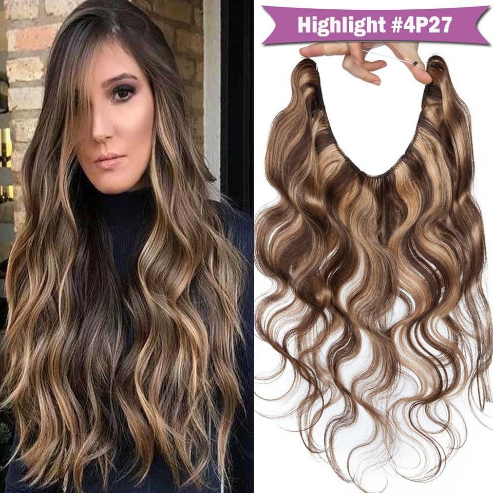 Hidden Secret One Piece Weft Wire on 100% Real Hair Human Extensions ...