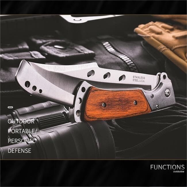 DOOM BLADE Long Blade Pocket Folding Knife - Sharp Survival Work Knives ...