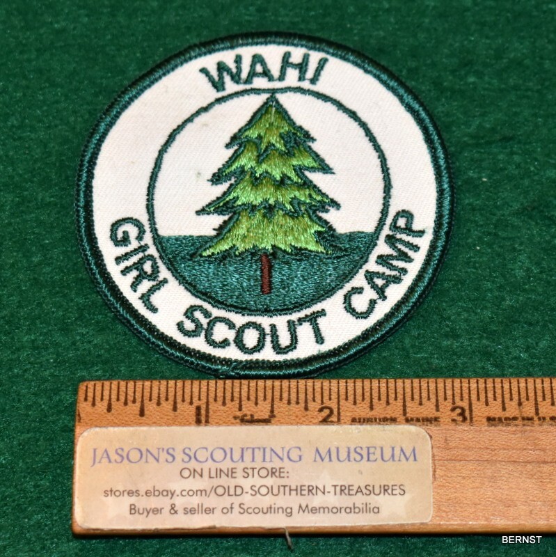 VINTAGE GIRL SCOUT CAMP PATCH -WAHI GIRL SCOUT CAMP | eBay