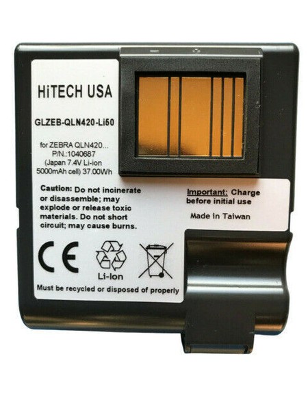 Zebra P1040687 For Qln420 / Zq630 Series 4900mah Battery (BTRY-MPP ...