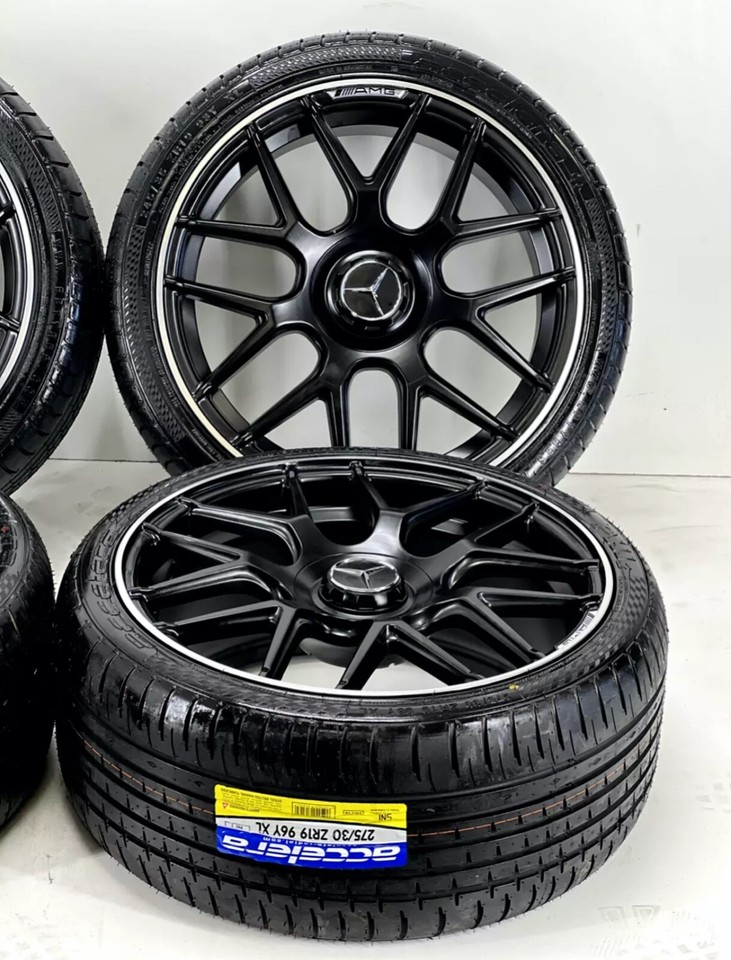 19” 19 Inch New Mercedes-Benz AMG SIL Line AMG Replica Wheels Rims C E ...