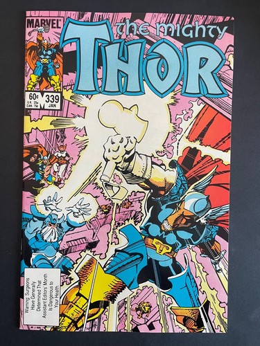 Thor #339 - The Mighty Beta Ray Bill Walt Simonson 1984 Marvel Comics ...