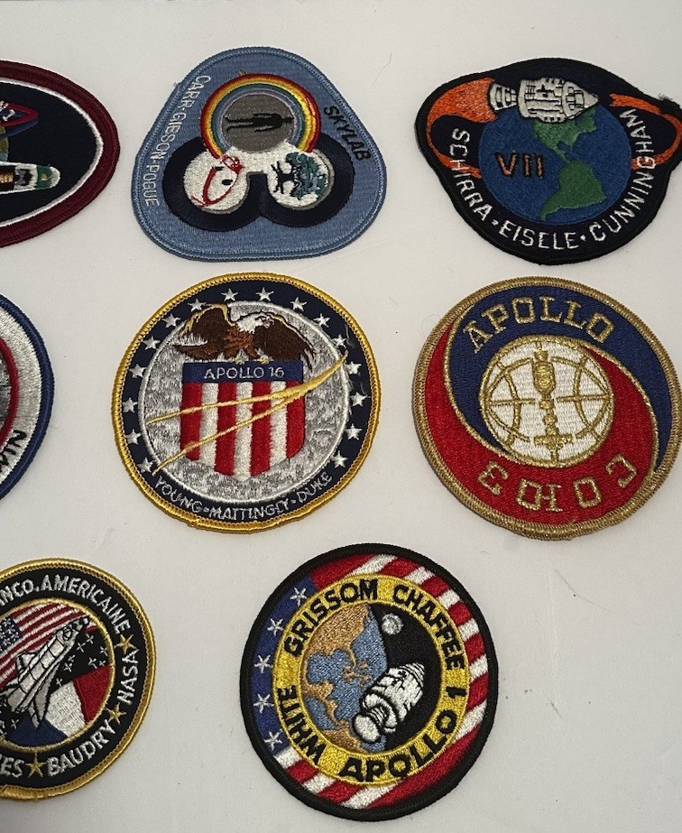 Vintage Lot of 8 NASA Apollo Mission Space Program Embroidered Patches ...
