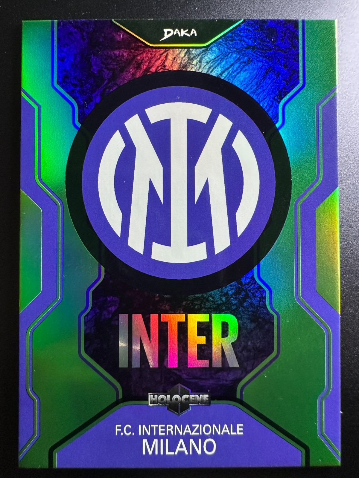 2025 Daka Inter Milan Team Set Soccer Holocene Case Hit SP Green /25 ...
