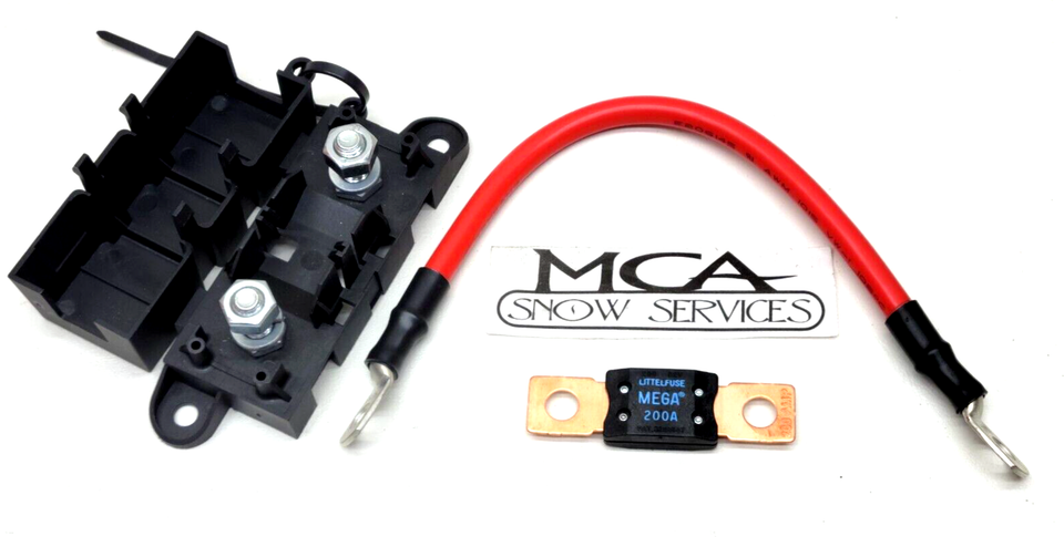 WESTERN FISHER SNOW PLOW BATTERY CABLE HARNESS FUSE 42015 72168 72527 ...