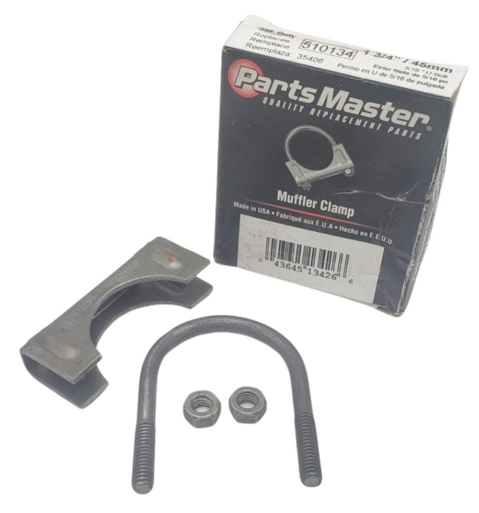 PartsMaster 510134 Exhaust Clamp Muffler Clamp 1-3/4" 45mm 5/16" U-Bolt Std Duty | eBay