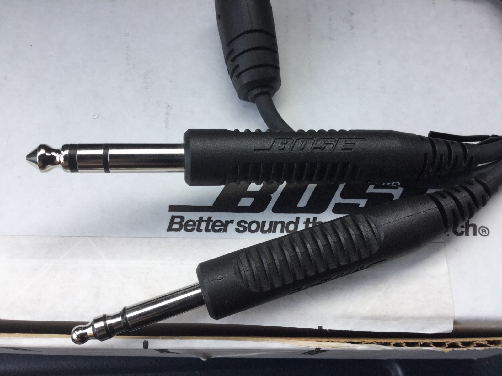 GENUINE BOSE ADAPTER A20 HEADSETS 6-Pin LEMO to Dual-Plugs (GA) p/n ...