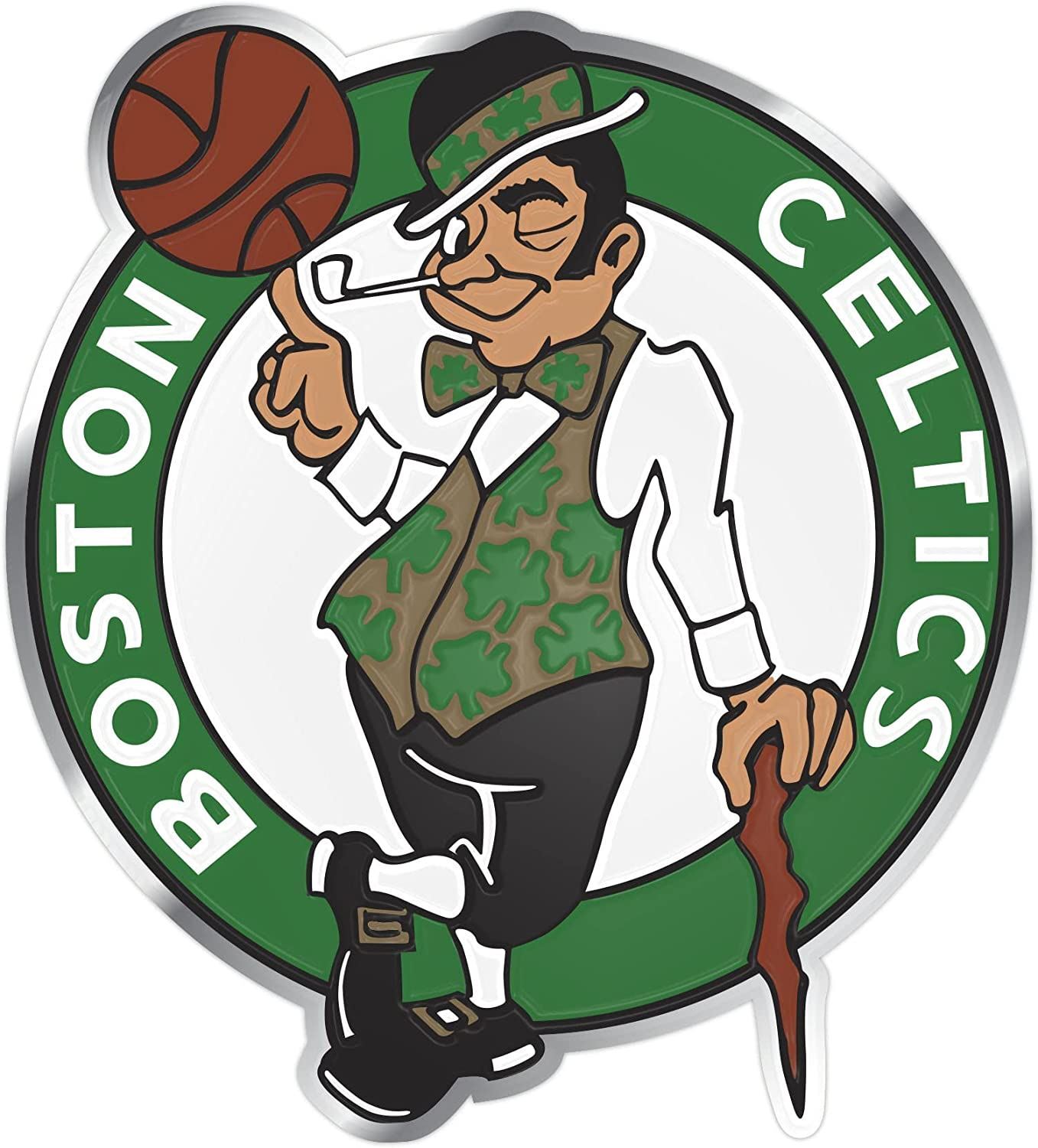 Boston Celtics Emblem Raised 3D Embossed Metal Auto Sticker | eBay