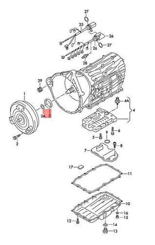Genuine VW AUDI Touareg Q7 Radial Shaft Seal 09D321243B | eBay