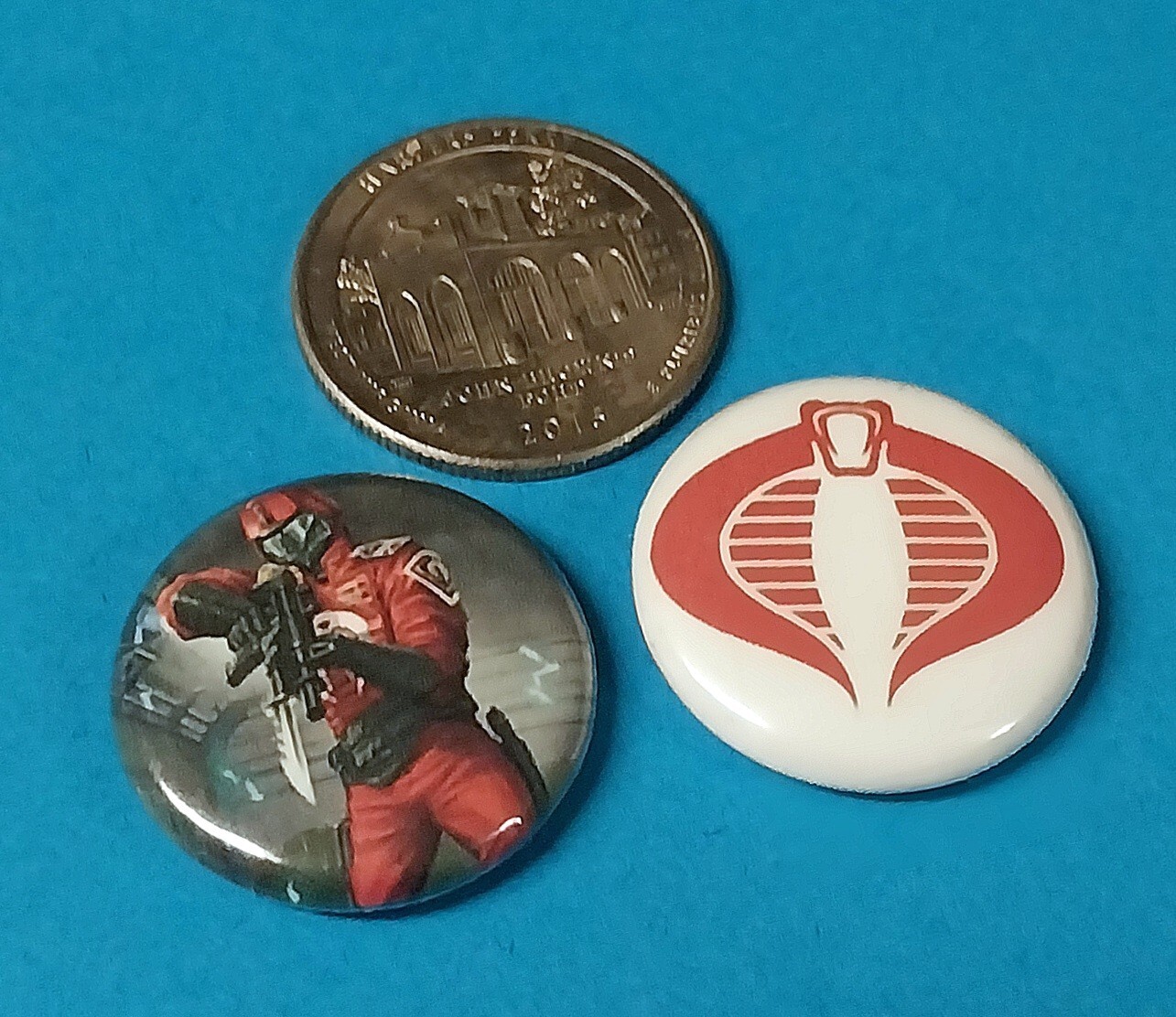 GI JOE Pins Lot Cobra Logo Crimson Gaurd Button Lapel Rare Collectible ...