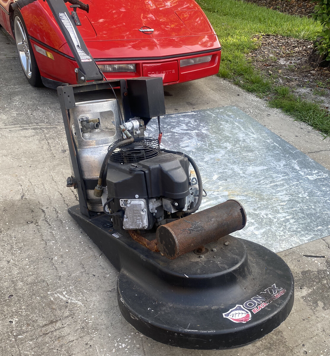 Onyx 6219 Propane Floor Burnisher 18hp12v Kawasaki W/ Tank 995.5 Hours ...