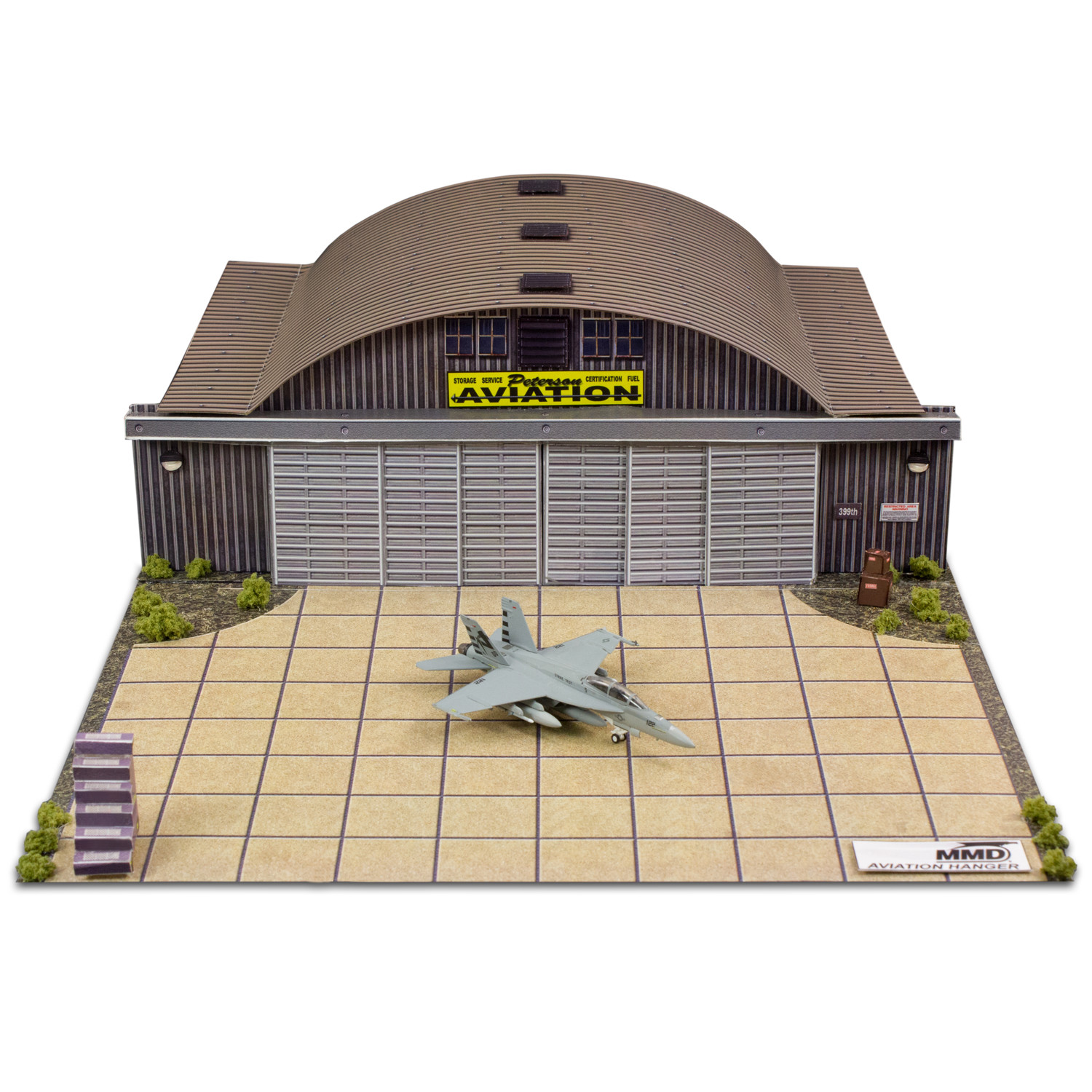 1/87, 1/200, HO Scale Aircraft Hanger & HO Aircraft Model Display ...