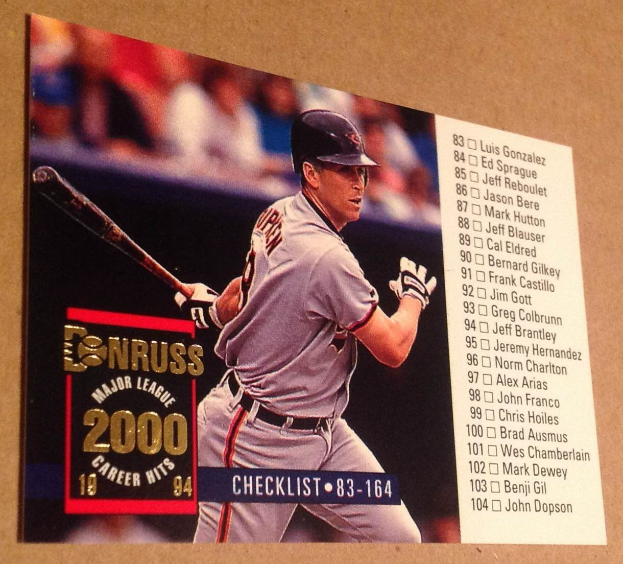 CAL RIPKEN JR. 1994 DONRUSS Checklist Card #140 NM-MT | eBay