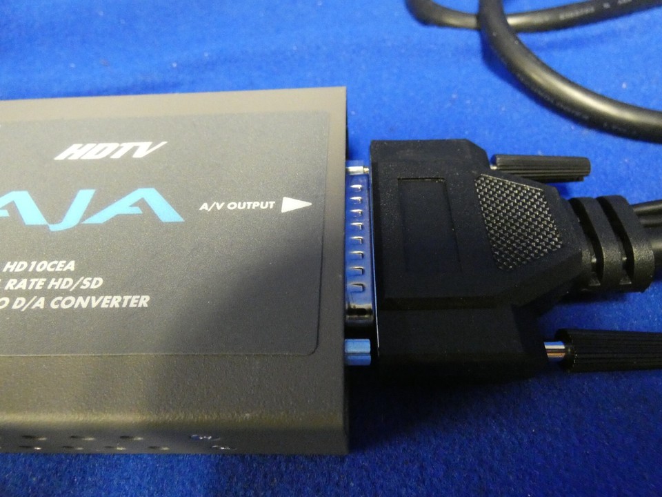 AJA HD10CEA Dual Rate HD/ Audio Video D/A Converter w/ PS, AV cable | eBay