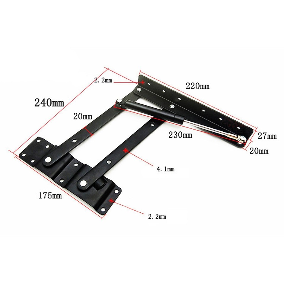 2 Pieces Lift up Table Lifting Frame Fitting Hinge for Standing Desk ...