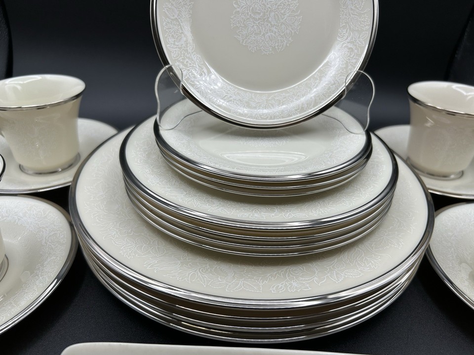 Lenox China Moonspun~(Set of 4)~5 Piece Place Settings~1st Quality ...