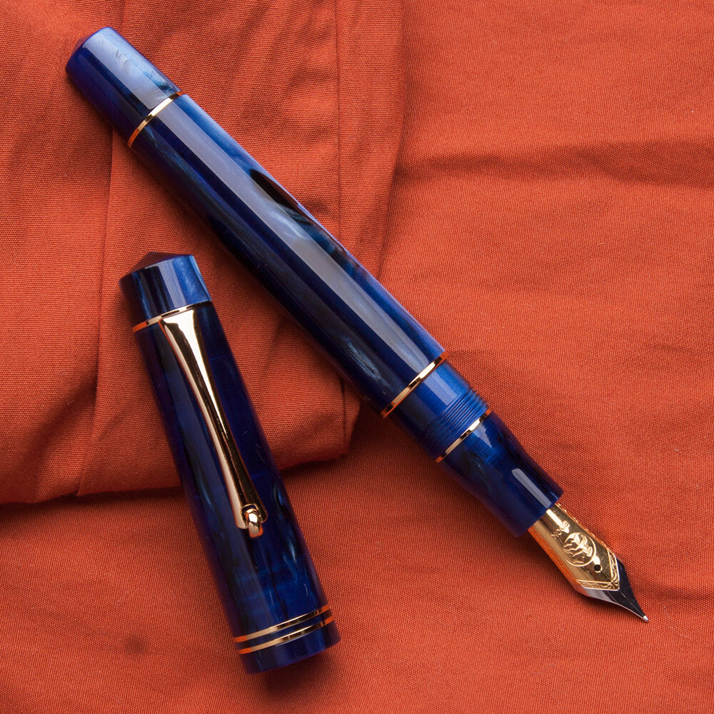 MAJOHN M800 Acrylic Resin Fountain Pen BOCK/MAJOHN F Nib Ink Pen W/BOX ...