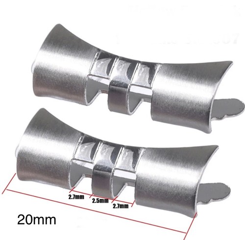 20mm SEIKO Oyster Jubilee curved lug ends / connectors Jubilee S/steel ...