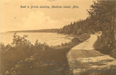 c1909 Postcard; Road to British Landing, Mackinac Island MI Posted | eBay