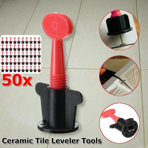 50pcs /Set Reusable Tile Leveling Positioning System Leveler T-lock ...