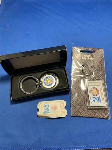 Dave and Buster’s Arcade Prize Ticket Keychain 1982 2 Coupons Metal ...