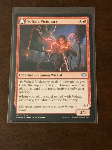 Magic Gathering Innistrad Crimson Vow Voltaic Visionary Volt Charged ...