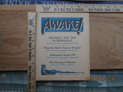 Awake! watchtower magazine may 8 1950 Jehovah's Witnesses | eBay