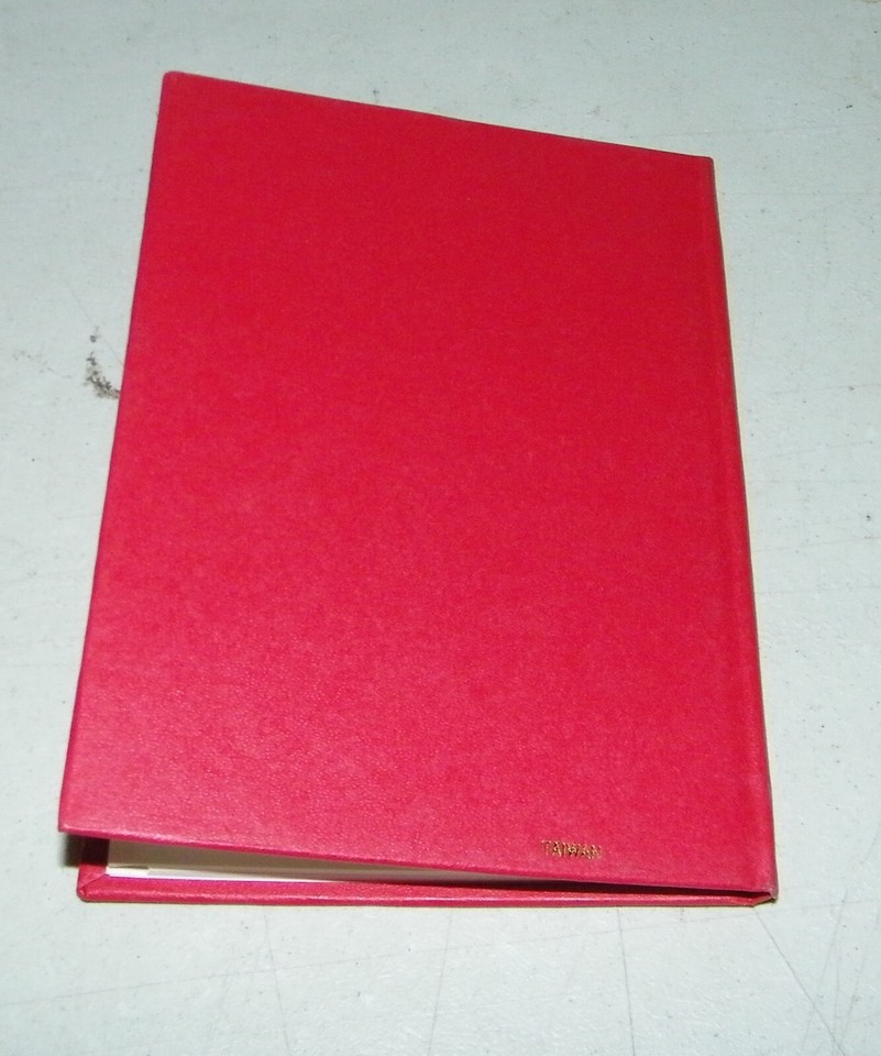Vintage Personal Address & Telephone Book Medium 6" x 4.25" Red Index A ...
